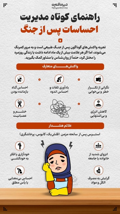 راهنمای کوتاه مدیریت احساسات پس از جنگ